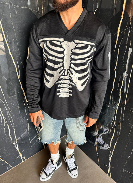 Vintage Skeleton Jersey - Black – EU - N V L T Y